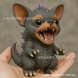 跨境新款Monster Dog Figurine怪物狗动物雕像家居花园装饰品礼物-阿里巴巴