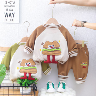 男童秋装洋气套装婴儿童装三件套男宝宝春秋季新款棒球服套装可爱-阿里巴巴