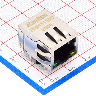 以太网连接器母座水晶头座子HR911130C带滤波千兆 RJ45网络接口-阿里巴巴