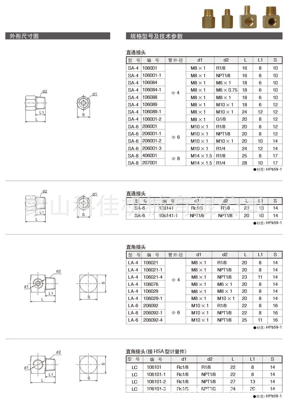 直角接头LA-6(206092-4） PHN601(25mm长）-阿里巴巴