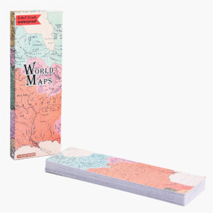 World Maps Bookmark 世界地图个性书签创意文具礼品 纸质书签-阿里巴巴