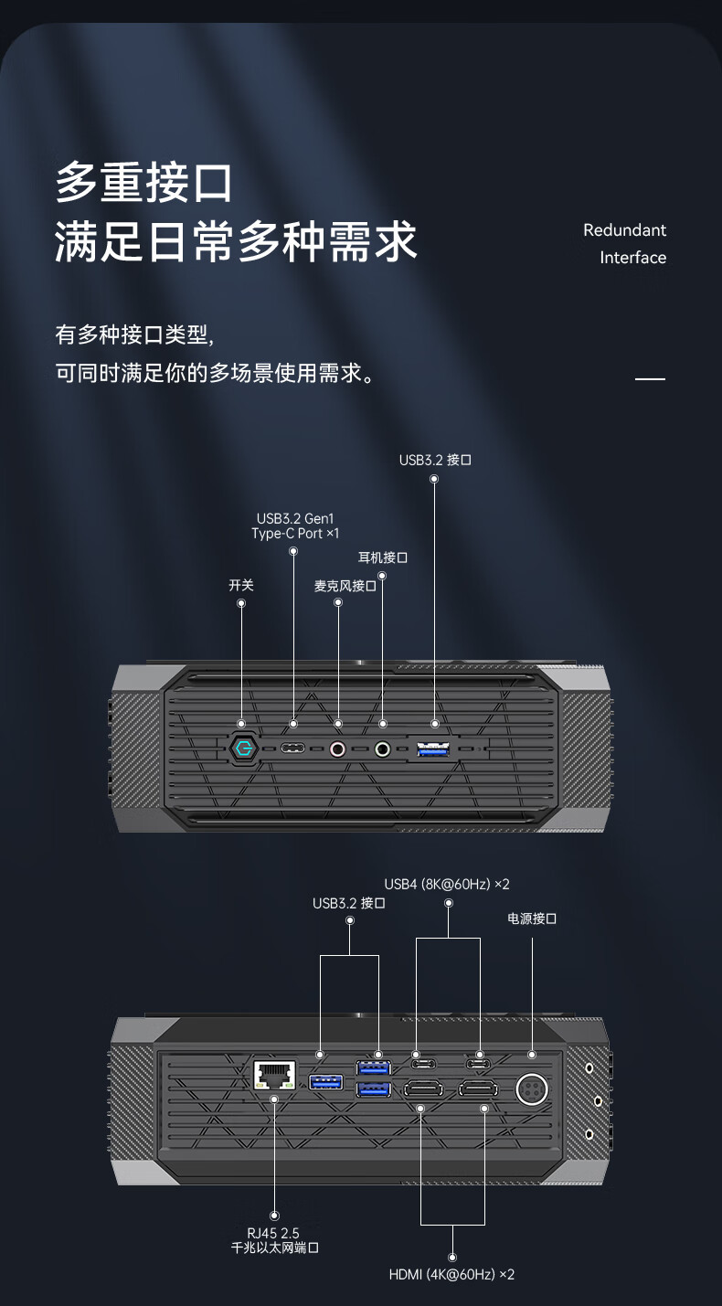 MINISFORUM铭凡迷你HX99G/HX100G锐龙6000独立显卡迷你电脑主机-阿里巴巴
