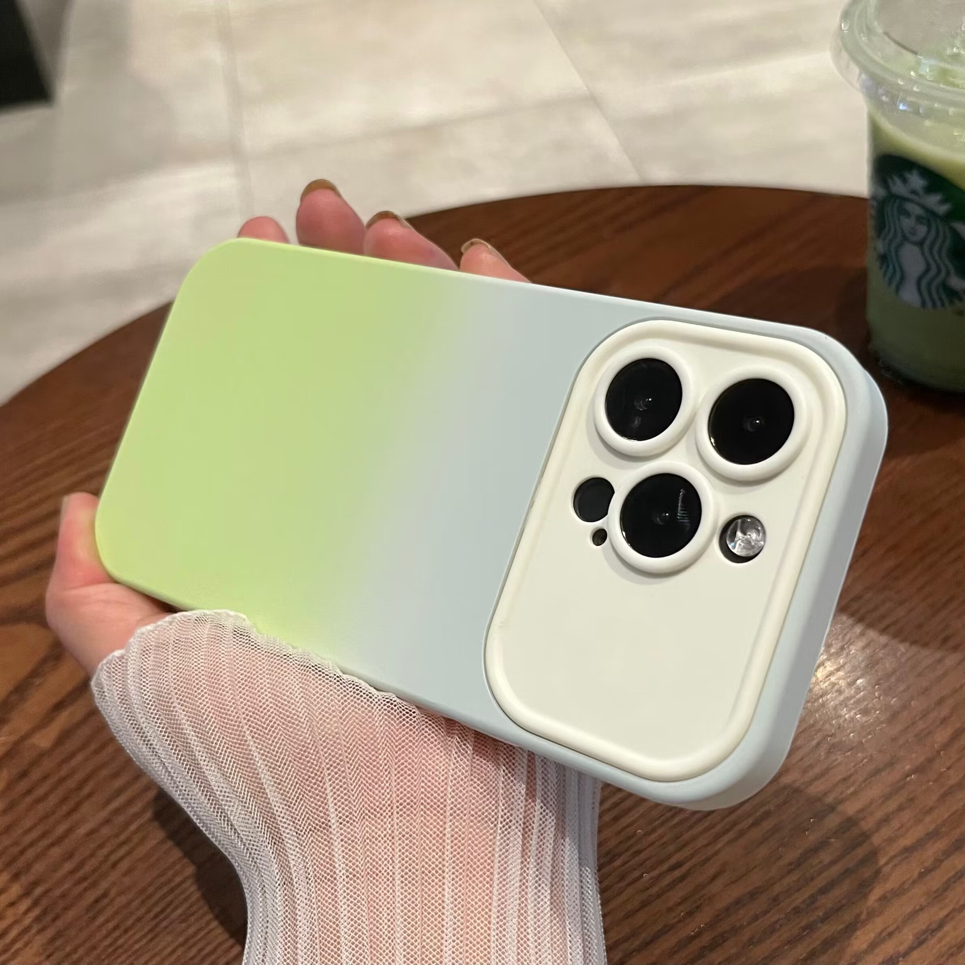 渐变大视窗适用苹果14promax手机壳网红iPhone13肤感15硅胶软壳-阿里巴巴