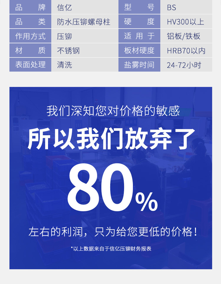 不锈钢防水螺母BS-M3/M4/M5/M6/M8 防水压铆螺柱 密封螺母柱 铆柱-阿里巴巴