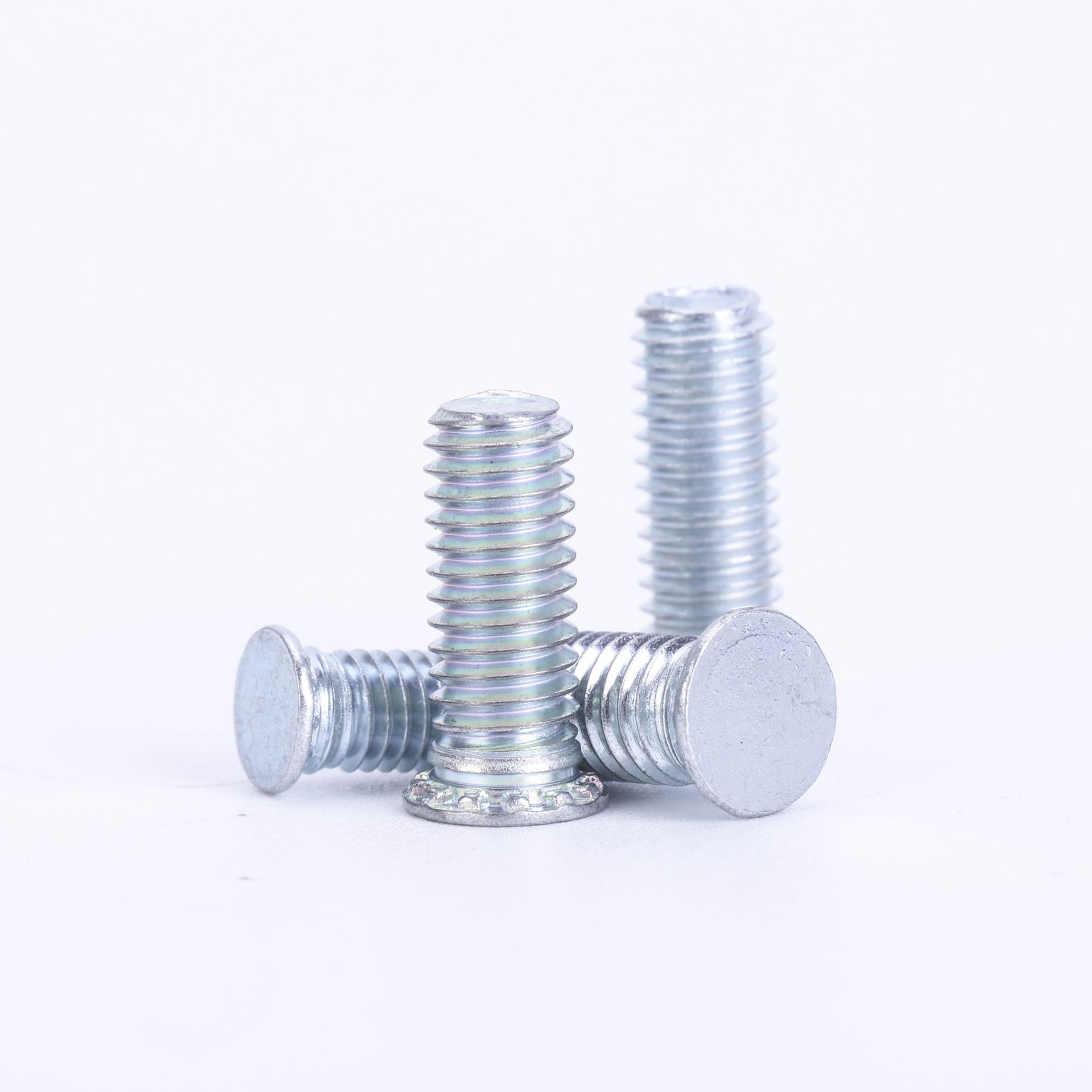 蓝白锌压铆螺丝FH碳钢压板螺丝钉环保镀锌压铆螺钉M3M4M5M6M8-阿里巴巴
