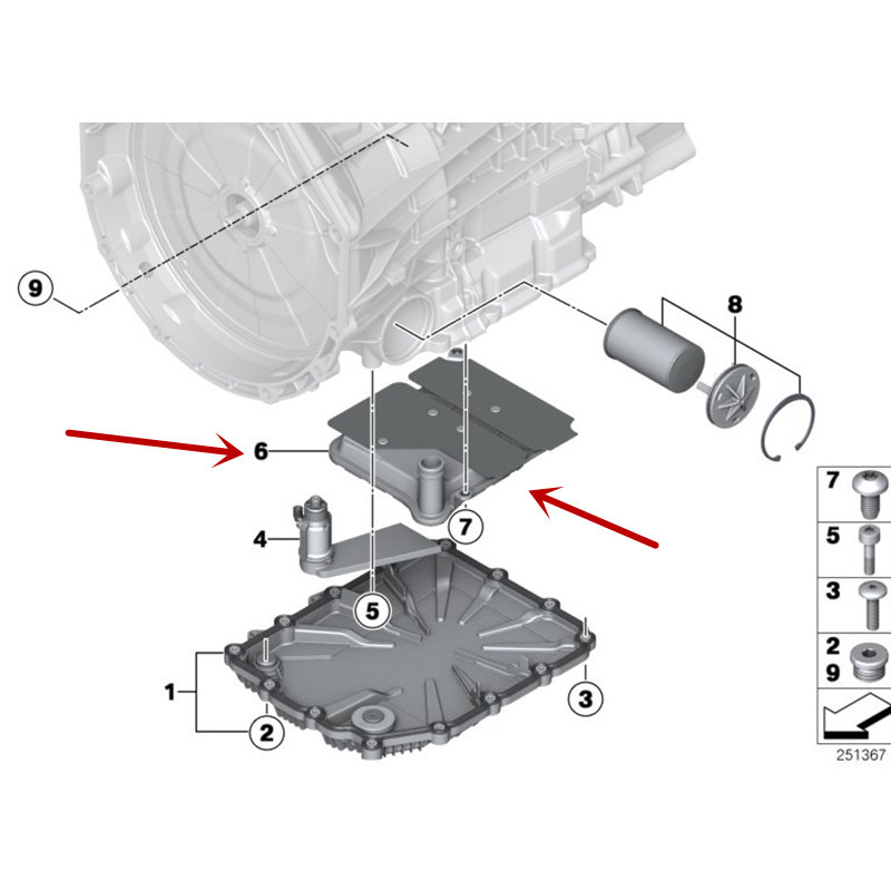 28107842828 28107842385自动变速器油底壳滤清器套件 适用于宝马-阿里巴巴