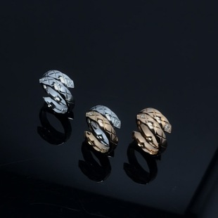 欧美新款时尚coco戒指菱格纹X交叉形宽版指镀18k玫瑰金色CNC精雕-阿里巴巴