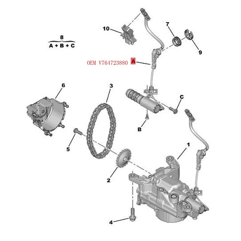 037990 V764723880适用标致3008雪铁龙 DS5 C4 油泵电磁阀传感器-阿里巴巴