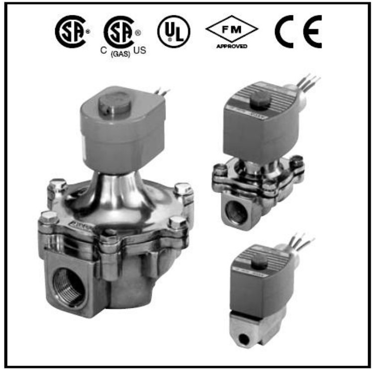 美国ASCO工业用不锈钢燃气电磁阀8215G020 030 8215A023 8215B033-阿里巴巴