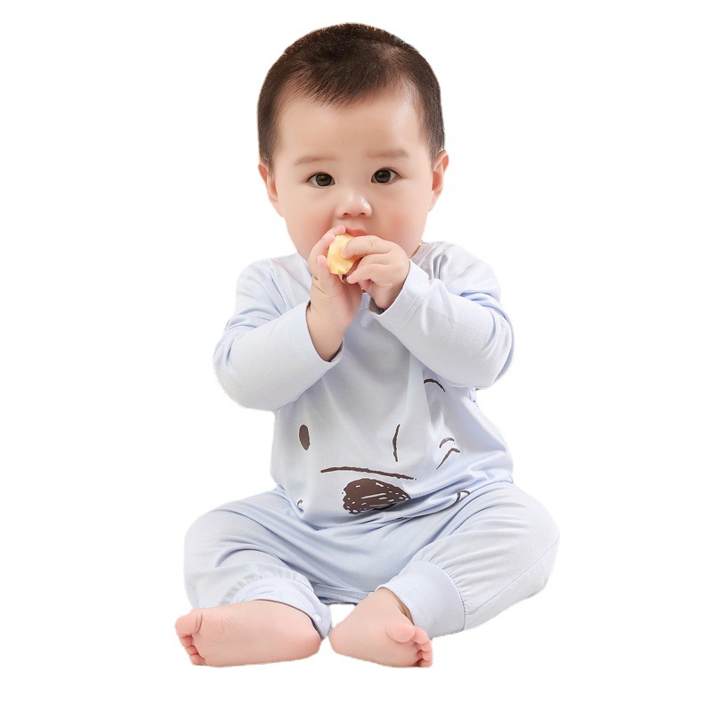 Boneless Modal Baby Pajamas Baby Jumpsuit Summer Thin Summer Clothes ...
