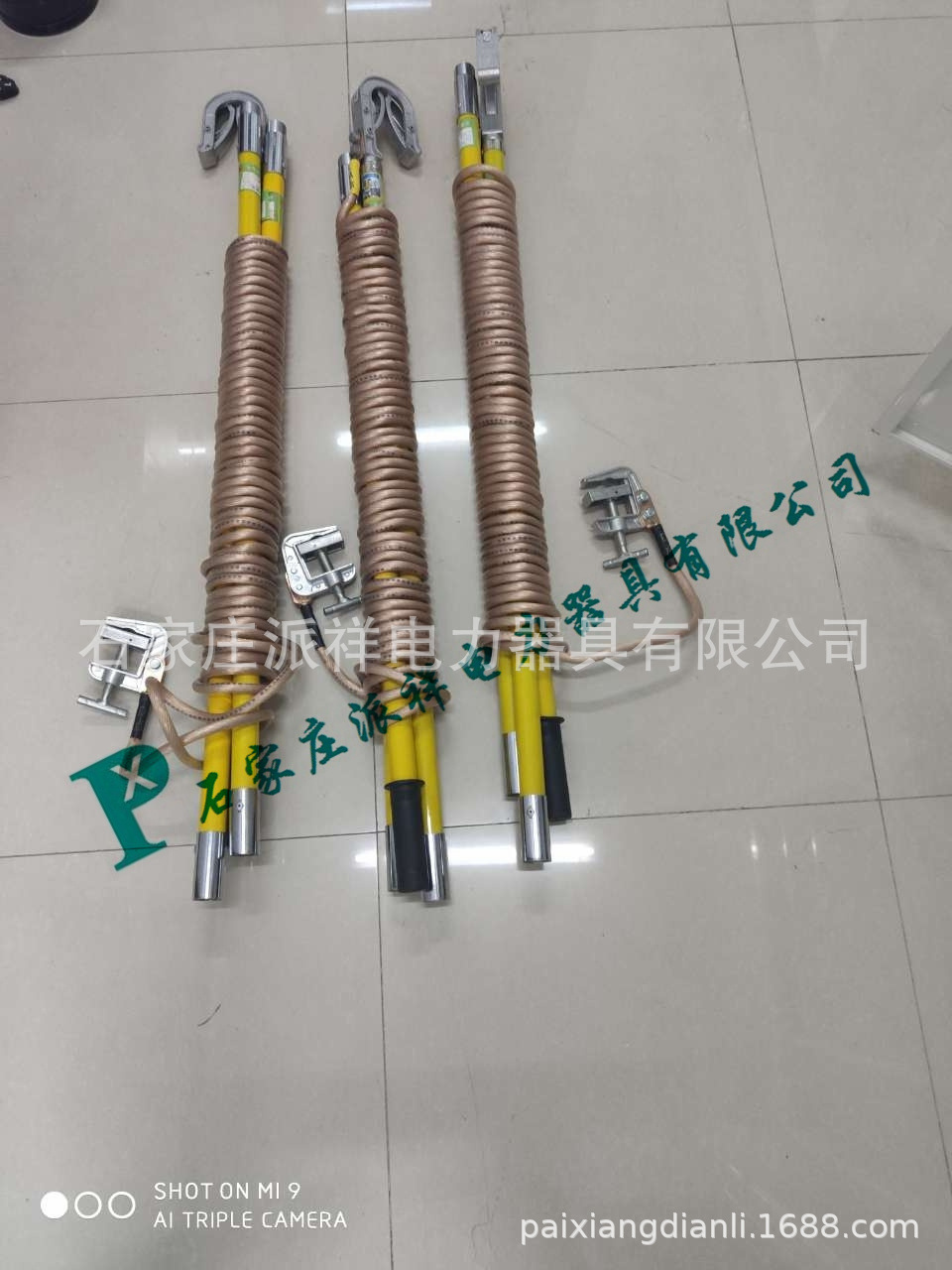 派祥JDX-WS-500KV高压短路接地线单相式单根双簧挂钩卡扣式接地棒-阿里巴巴