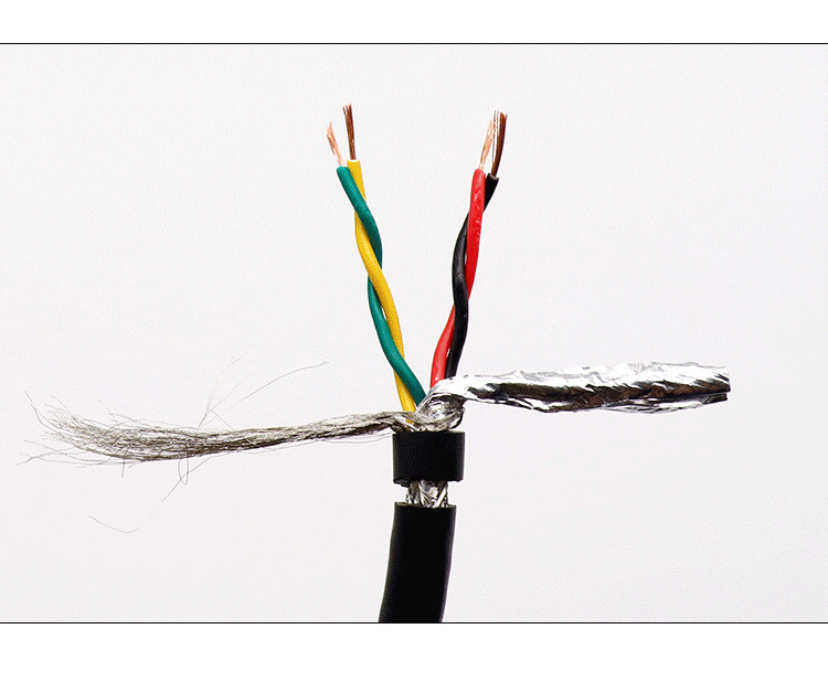 RVSP国标双绞屏蔽线铜芯2 4 6芯0.3平方通讯信号控制电缆线RVVSP-阿里巴巴