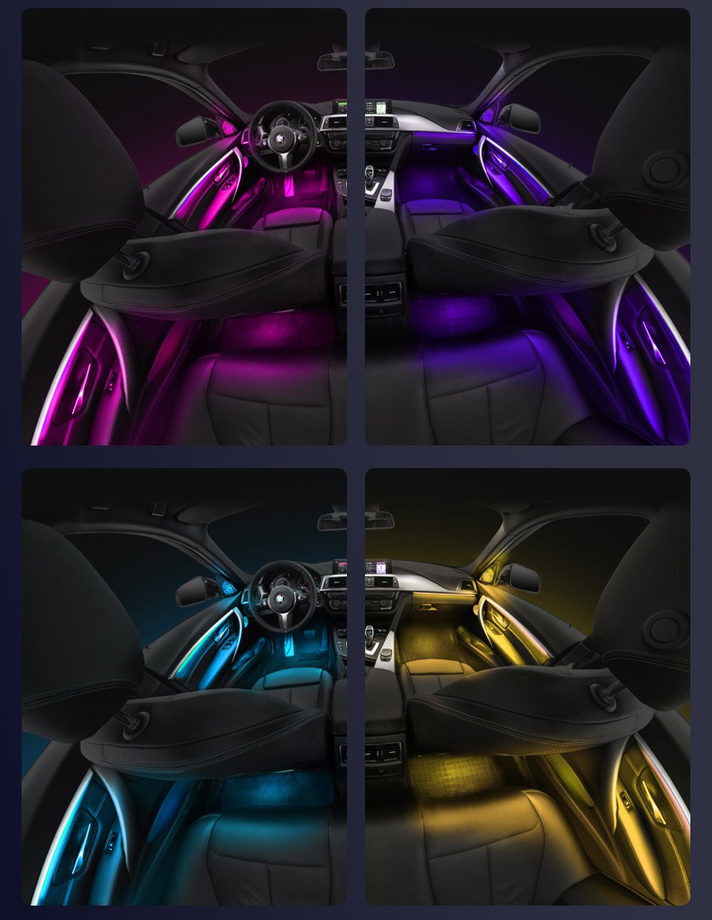 NJh氛围灯适用于宝马新123457系X1X3X5X6 3GT 8色11色车内-阿里巴巴