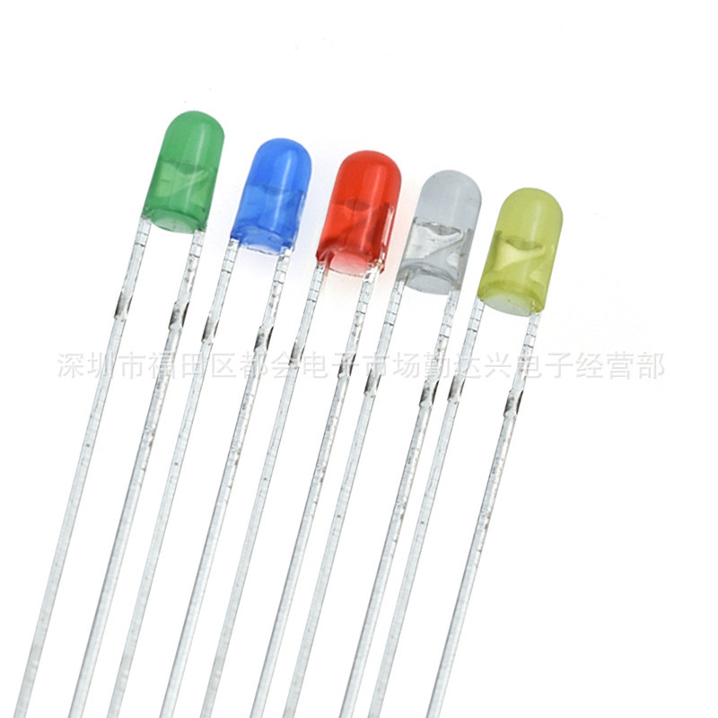 F3 rimless long foot yellow yellowing 3mm rimless yellow light short ...