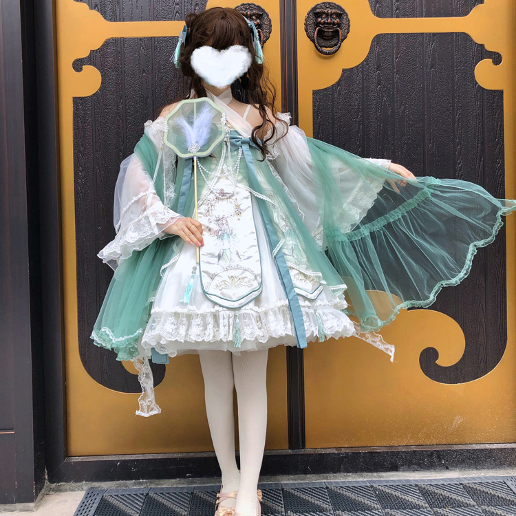 现货 药师篇章lolita中华风lo裙优雅洛丽塔裙大全套jsk连衣裙-阿里巴巴