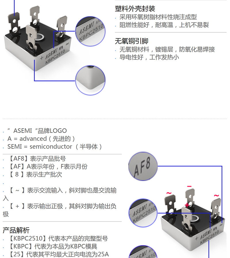 KBPC2510/KBPC2508/KBPC2506/KBPC2504 整流桥厂家直供 ASEMI首芯-阿里巴巴