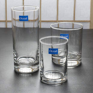 Ocean摇滚圣马力诺梵拉长胜纽约直身杯高矮圆玻璃杯牛奶杯饮料杯-阿里巴巴