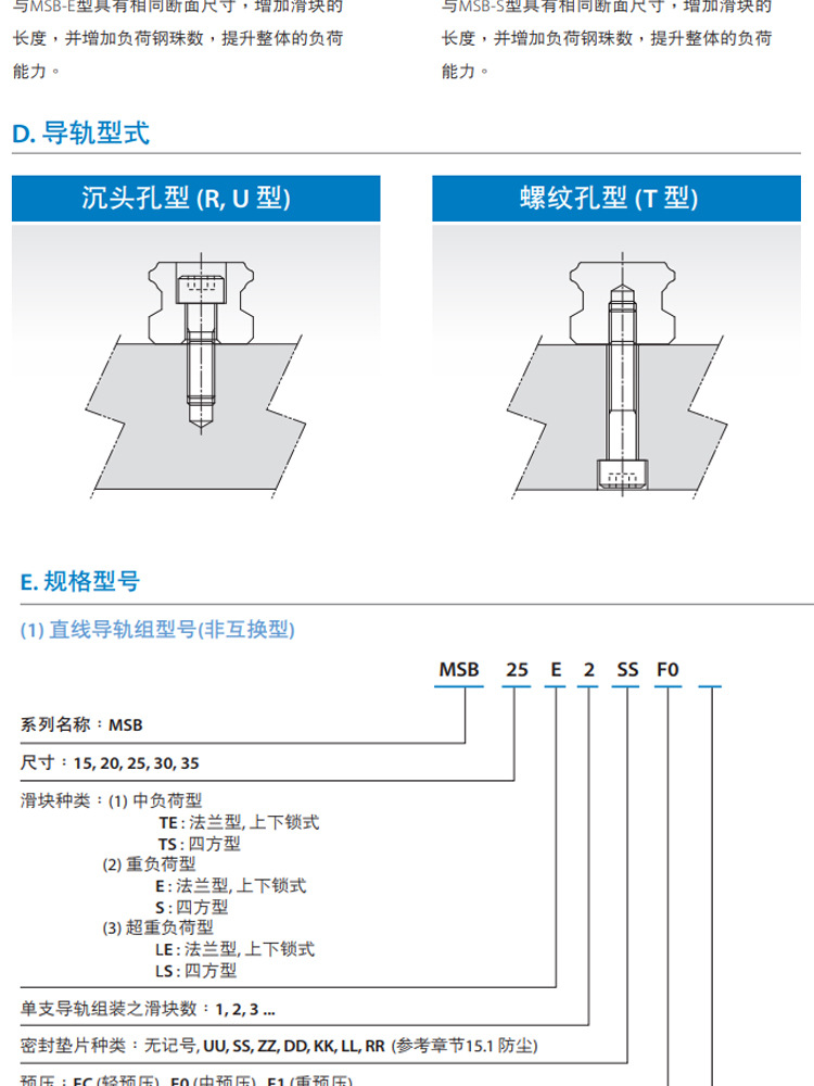 台湾银泰PMI导轨滑块MSB/MSA/15/20/25/30/35/45/S/E/LS/LE-N代理-阿里巴巴