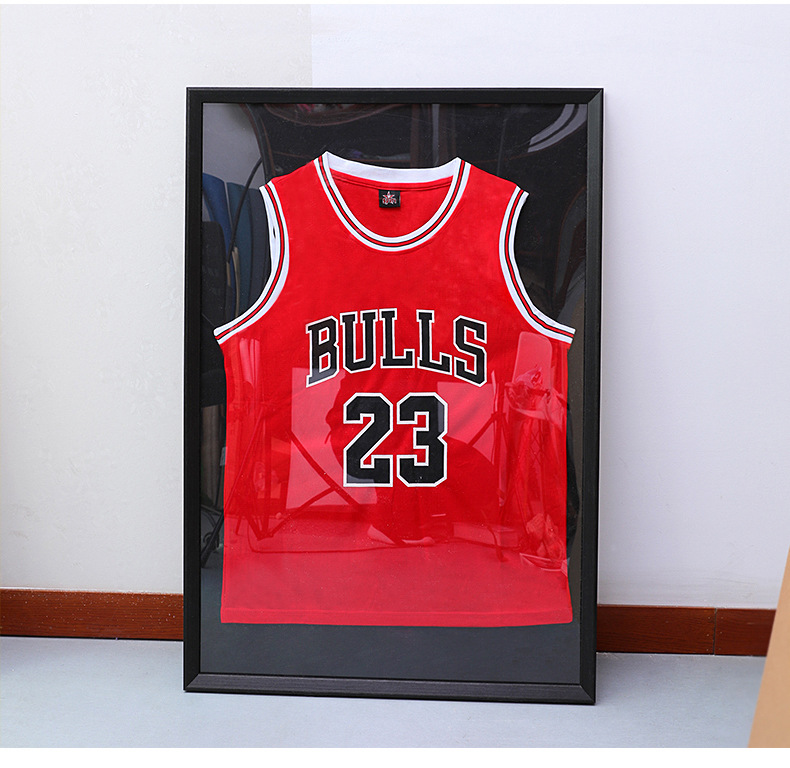 纯实木篮球足球明星球衣装裱框客厅框中空立体画框相框篮球主题-阿里巴巴