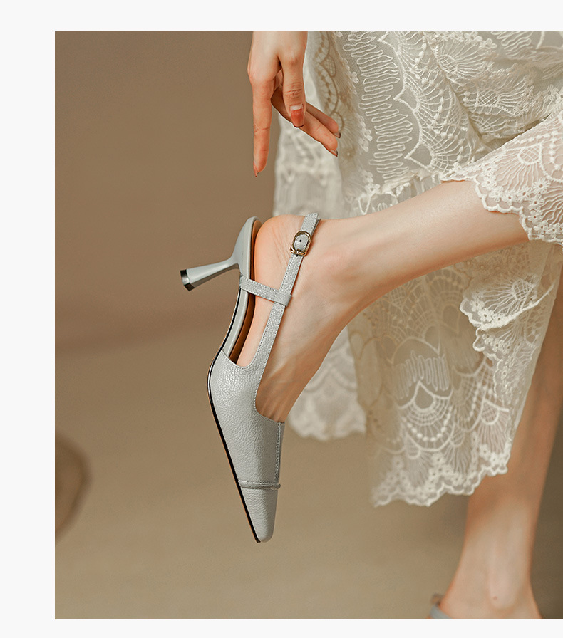 CHIKO Niki Square Toe Stiletto Slingback Shoes