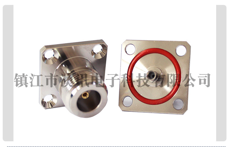 N型方板连接器N-KFB2防水射频同轴连接器全铜镀镍适配RG086 RG405-阿里巴巴