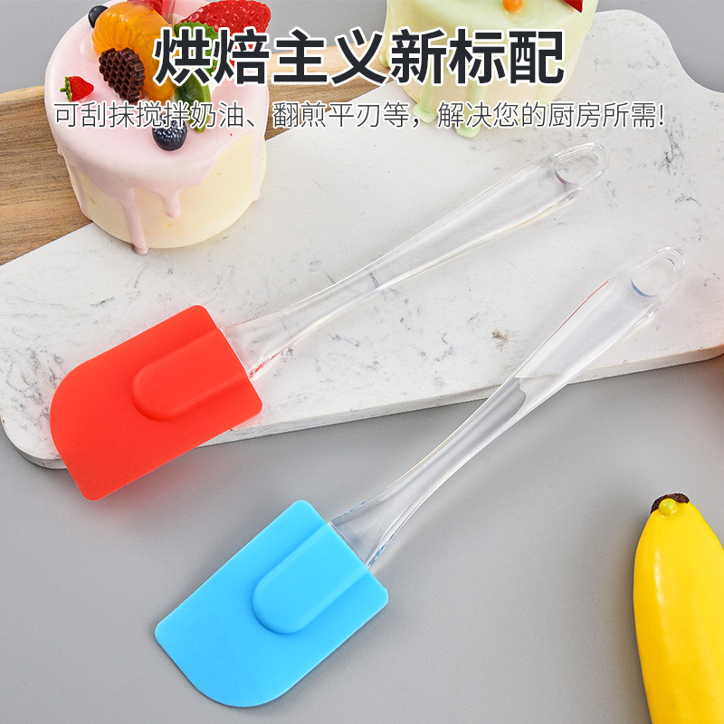 Cross-border cream jam Silicone Spatula Silicone Split scraper cream ...