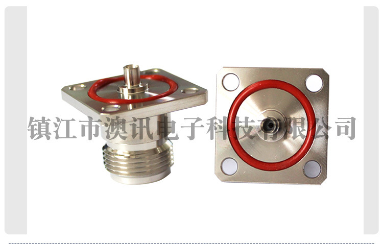 N型方板连接器N-KFB2防水射频同轴连接器全铜镀镍适配RG086 RG405-阿里巴巴