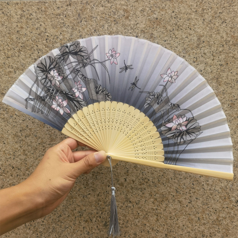 2pcs Ancient Hanfu fairy dress Folding Fans for women girls Chinese ...