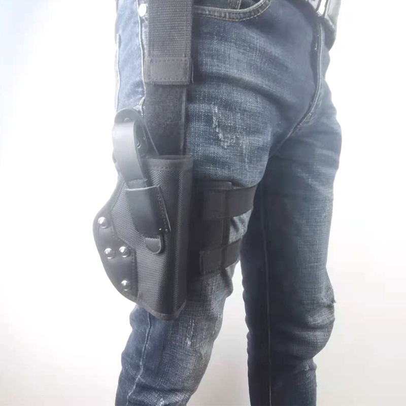 64/77/92式牛津布战术快拔大小腿套 隐藏式腿部枪包G17G19手枪套-阿里巴巴