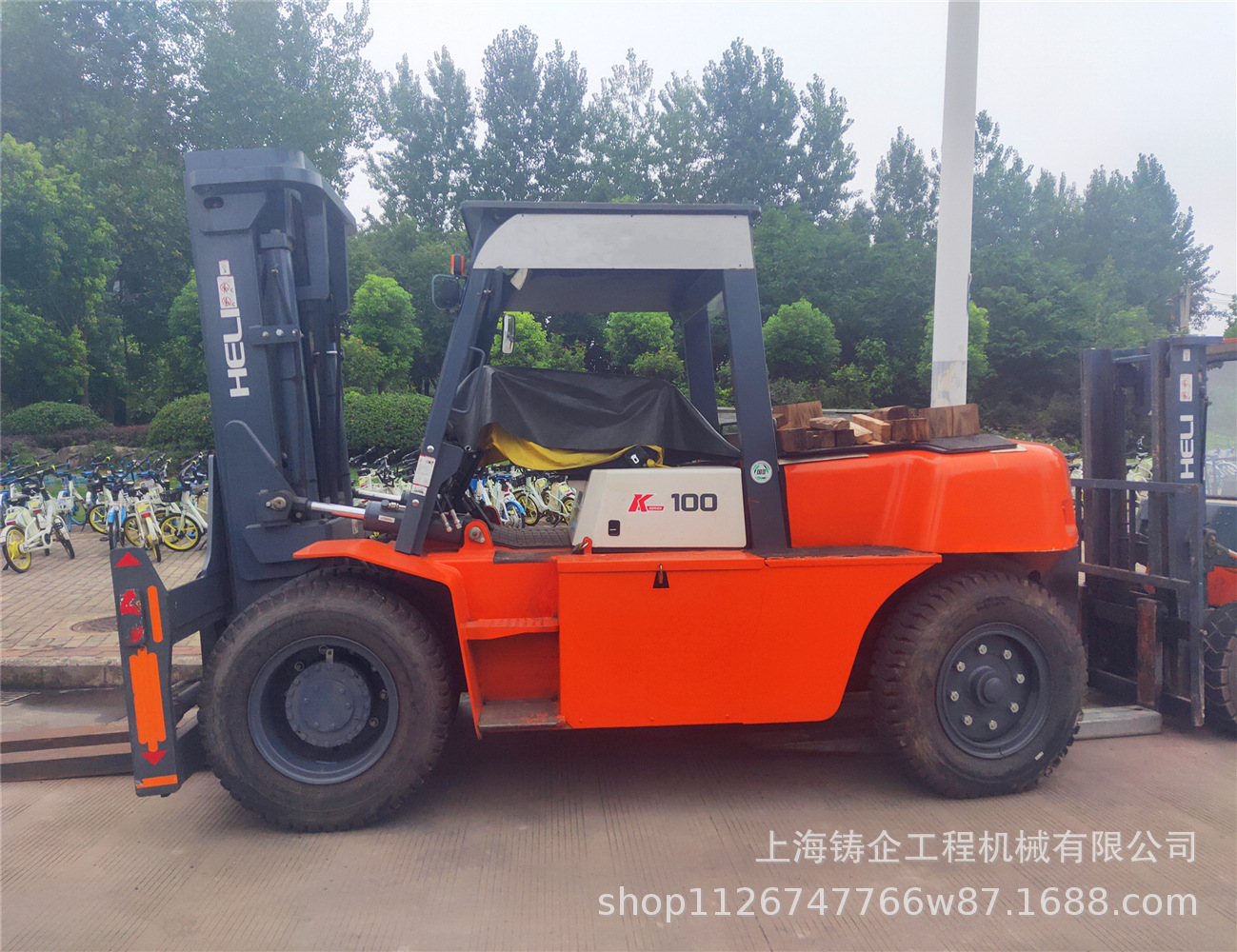 九成新叉车合力10吨K-100中型叉车-阿里巴巴