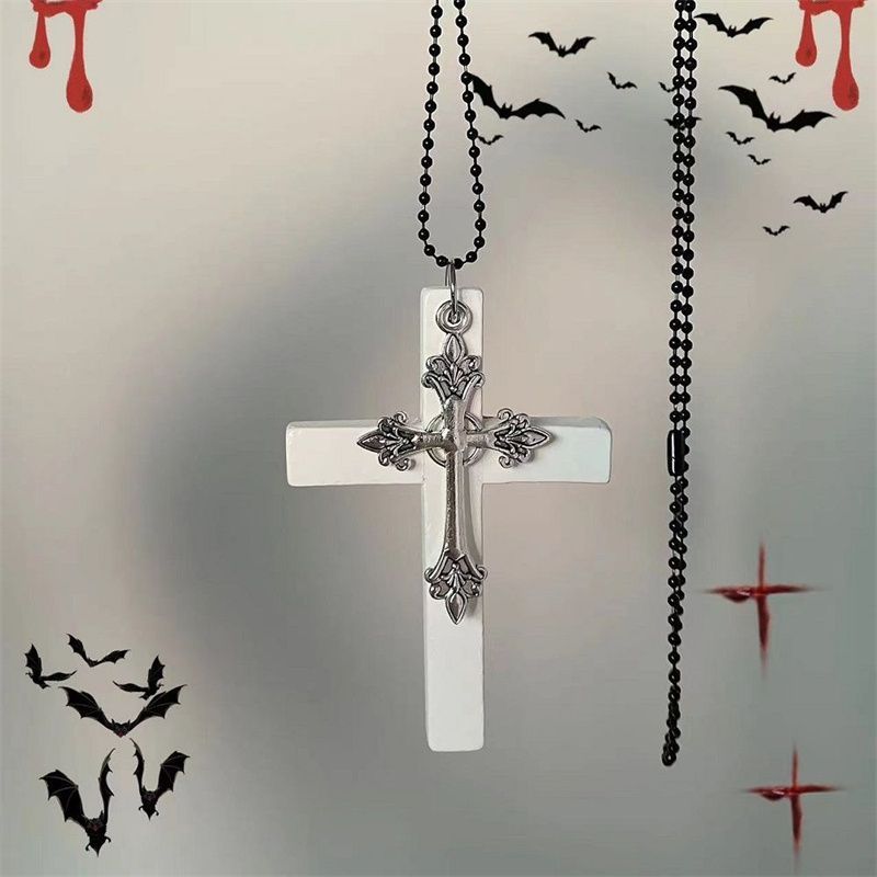 原创设计大十字架项链 十字礼赞cos万圣节暗黑哥特修女lolita女仆-阿里巴巴