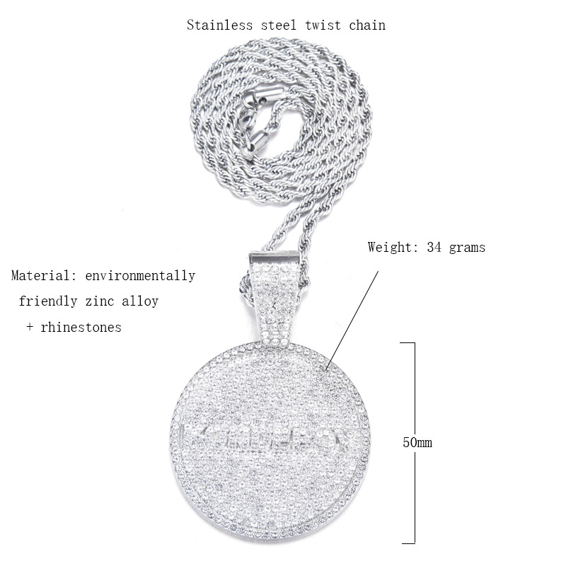 Diamant ingelegde letter militair merk KONDEBOY sieraden ins stijl ...