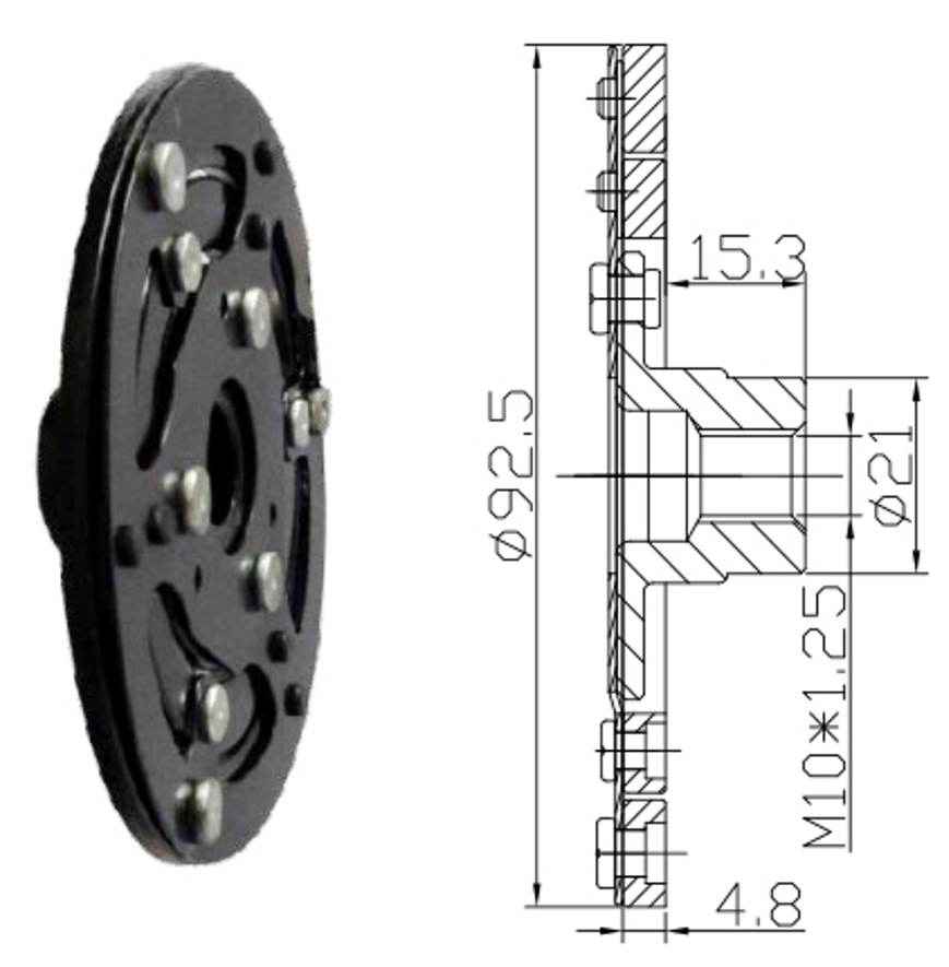 汽车空调压缩机离合器 丰田威驰吸盘适用于Toyota卡罗拉车型-阿里巴巴