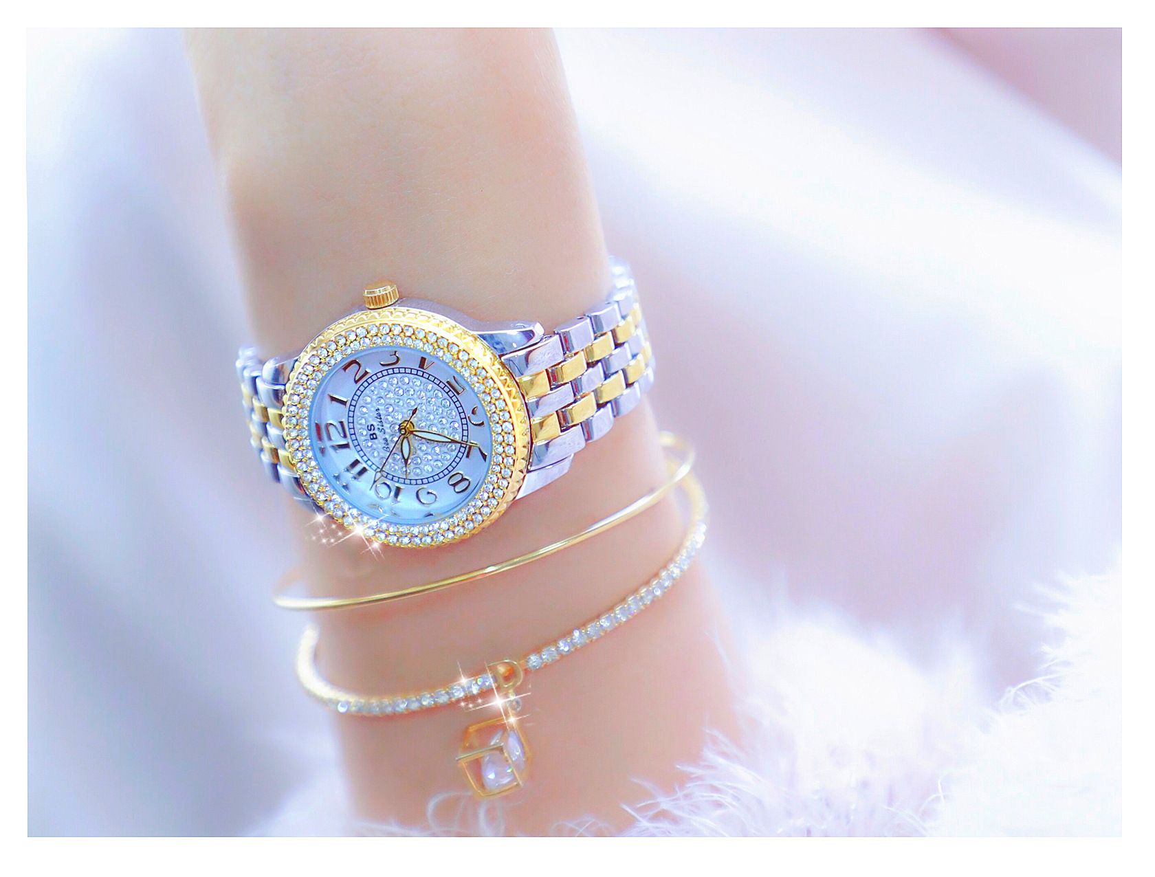 BS新款热销手表厂家直销外贸欧美经典阿拉伯数字刻度女表FA1680-阿里巴巴