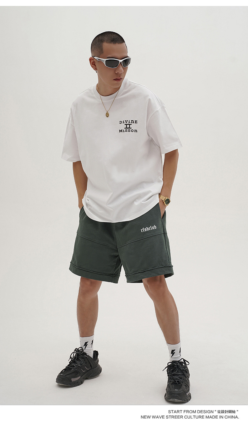 RFSD男装|原创趣味天使印花T恤2023夏季新品潮牌版型230g纯棉短袖-阿里巴巴