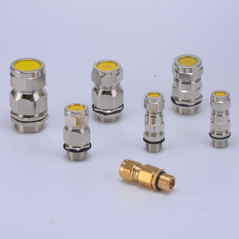 BDM-G金属防爆双密封铠装格兰头填料函黄铜镀镍电缆夹紧防水接头-阿里巴巴