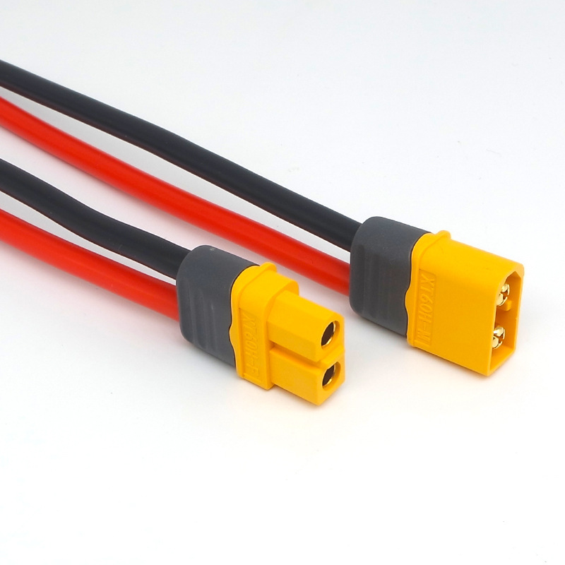 XT30U-F/M 连接器带线束插头带线 锂电池接线端子公母对接香蕉头-阿里巴巴