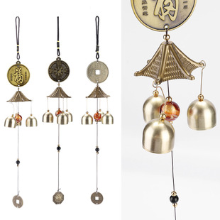 1Pcs Antique Wind Chime Copper Hanging Yard Garden Outdoor L-阿里巴巴