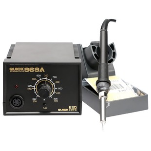 QUICK快克969A控温电焊台恒温电烙铁60W恒温可调手机维修焊台工具-阿里巴巴