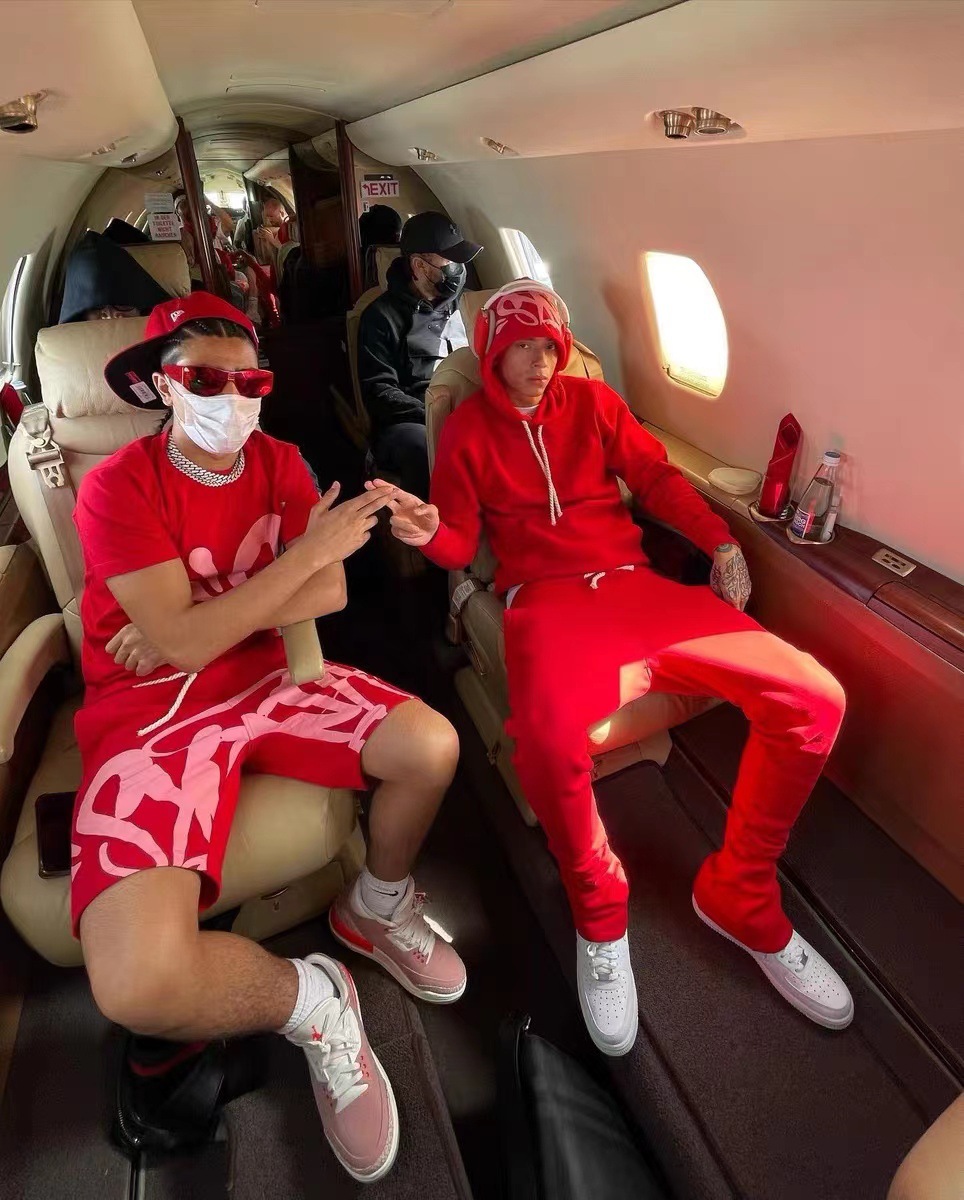 SynaWord高街时尚潮牌套装男ins潮流嘻哈连帽衫syna印花卫衣套装-阿里巴巴