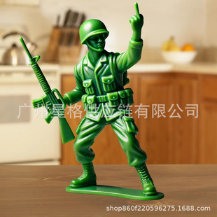 Funny Green Army Men Blue Navy Man 亚马逊有趣的海军装饰摆件-阿里巴巴