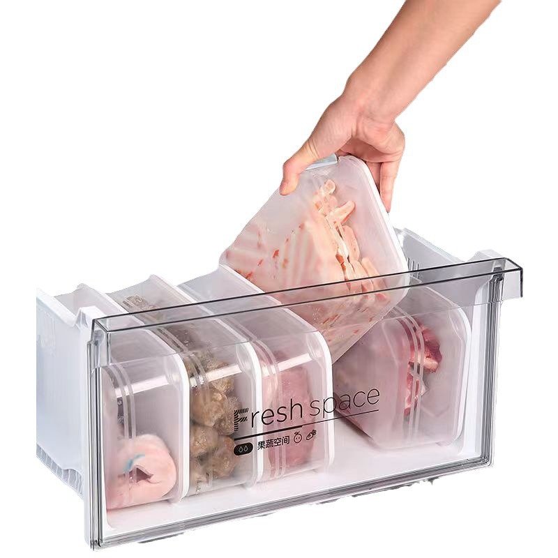 Refrigerator frozen meat box storage box food grade food classification ...