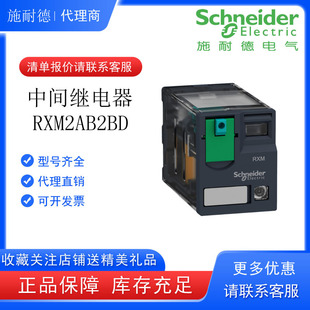 施耐德带灯中间继电器RXM2AB2BD RXM2AB2P7 RXM2AB2JD RXM2AB2B7-阿里巴巴