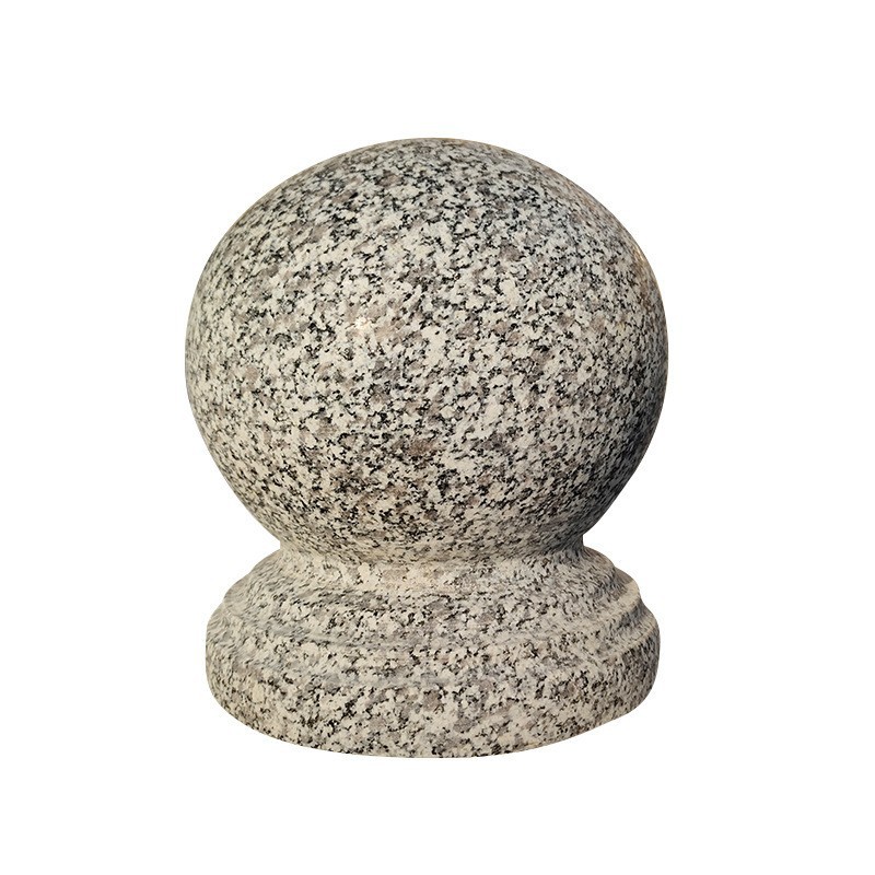 Factory Direct Sesame gray granite marble ball car stop stone ball ball ...