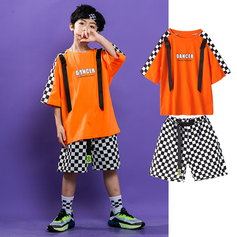 Children Rapper singer jazz dance costumes for girls boys Hip hip ...