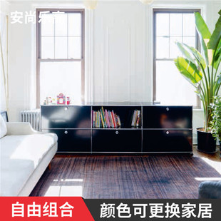 usm不锈钢模块组合柜ins风简约餐边柜北欧储物收纳柜厂家量大价优-阿里巴巴