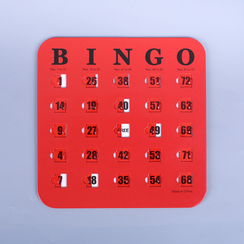 Bingo Game宾果游戏卡片逻辑思维能力游戏抽奖卡宾果桌游纸卡游戏-阿里巴巴