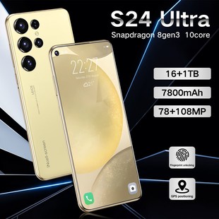 跨境手机 S24 Ultra智能真4GB手机6.6寸穿孔高清屏3G+64G外贸手机-阿里巴巴