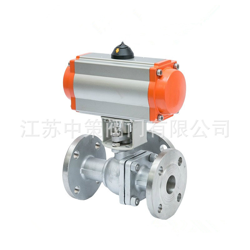 Q645F气动三通球阀合流分流四通阀不锈钢法兰球阀换向阀15 25 50-阿里巴巴