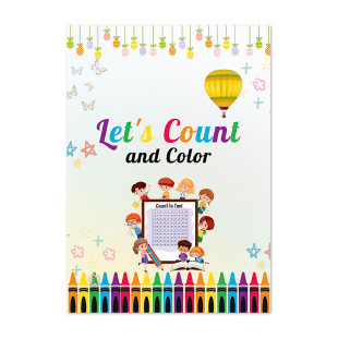 跨境新品Let's Count and Color 数一数涂一涂幼儿学前数学涂色本-阿里巴巴